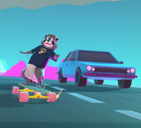 Raccoon on Skateboard Unblocked Games 77